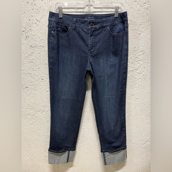 Talbots | Jeans | Talbots Size 8p Simply Flattering 5pocket Cuffed Crop ...